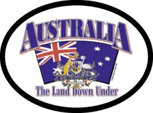 Australian Land Down Under Sticker - Aussie Sticker USA – Aussie Food ...