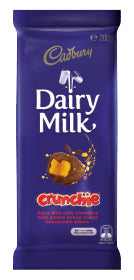 Cadbury Dairy Milk Crunchie Block - Australian Chocolate - Cadbury ...