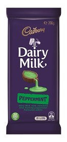 Cadbury Dairy Milk Peppermint Block - Australian Chocolate - Cadbury ...