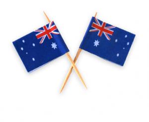 Australian Flag Cocktail Stick - Aussie Flag Toothpicks USA – Aussie ...