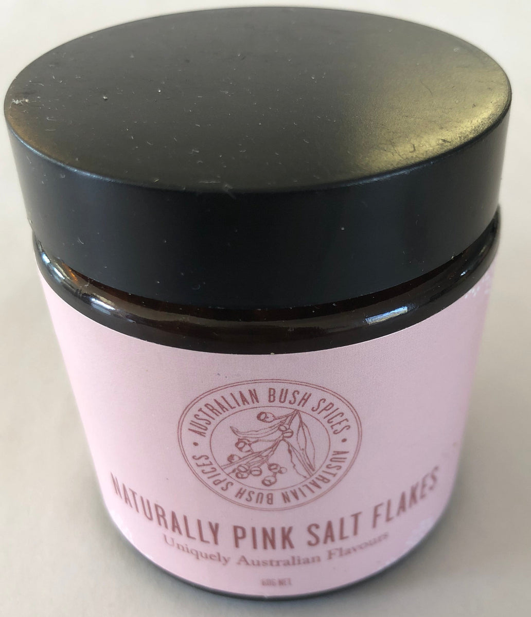 Bush Spices Naturally Pink Salt Flakes - Australian Spices - Bush ...